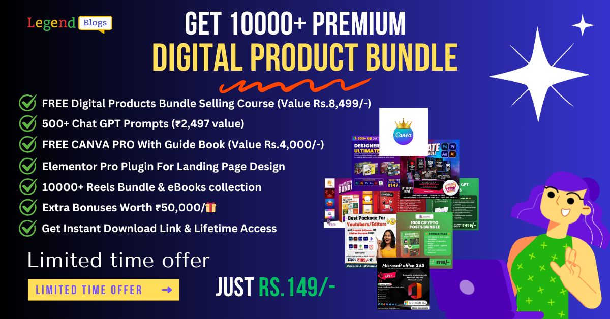 10000+ Digital Products Bundle - Legend Blogs